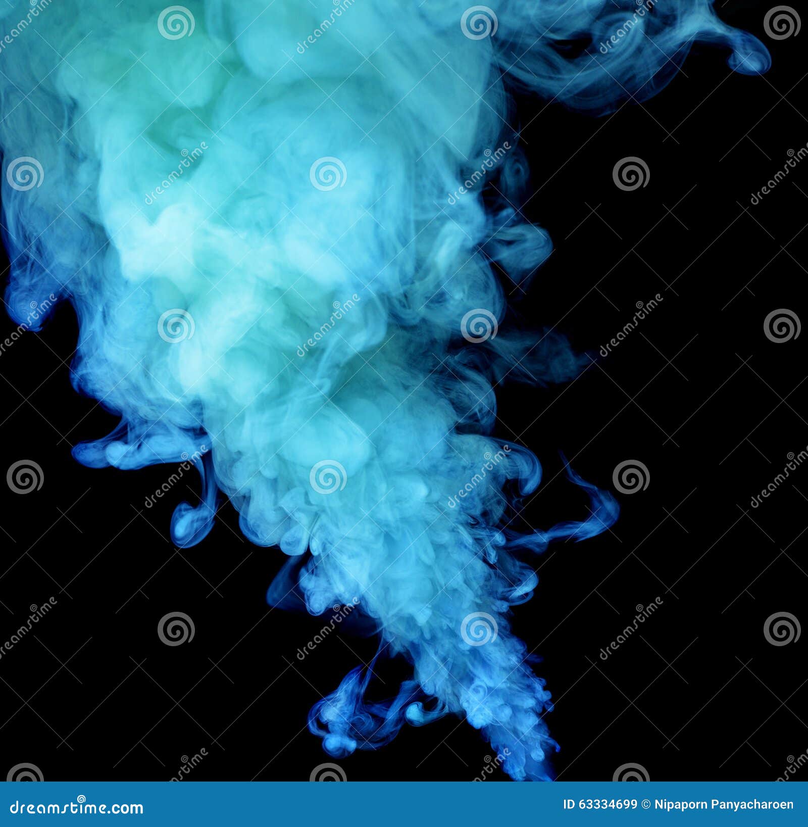Abstract Blue Colored Smoke Stock Image - Image of light, burning: 63334699