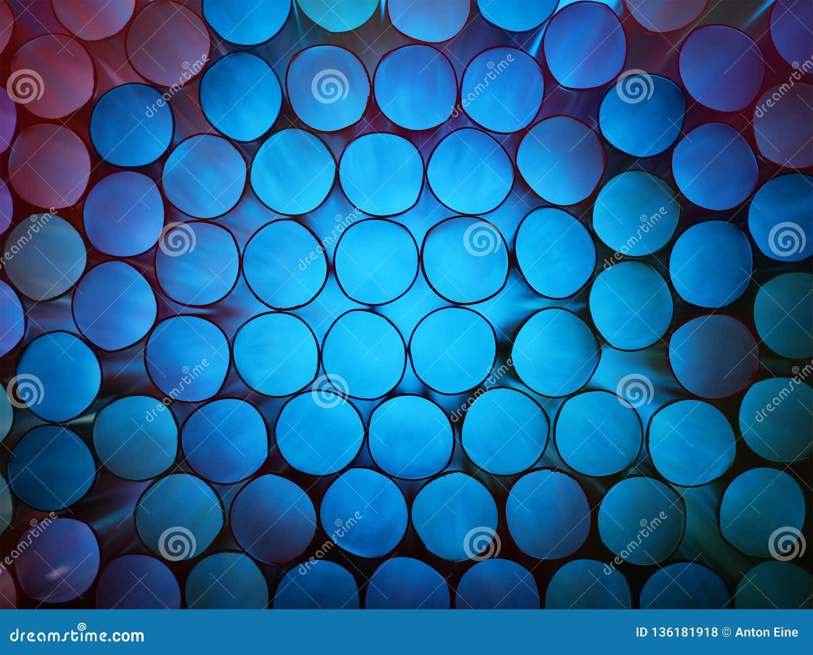 Abstract Blue Colorful Background of Stack Pipes Stock Photo - Image of ...