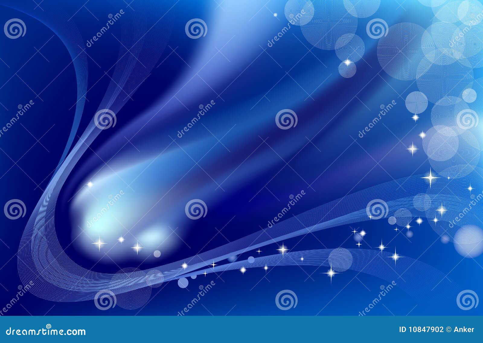 Abstract blue comet stock vector. Illustration of comet - 10847902