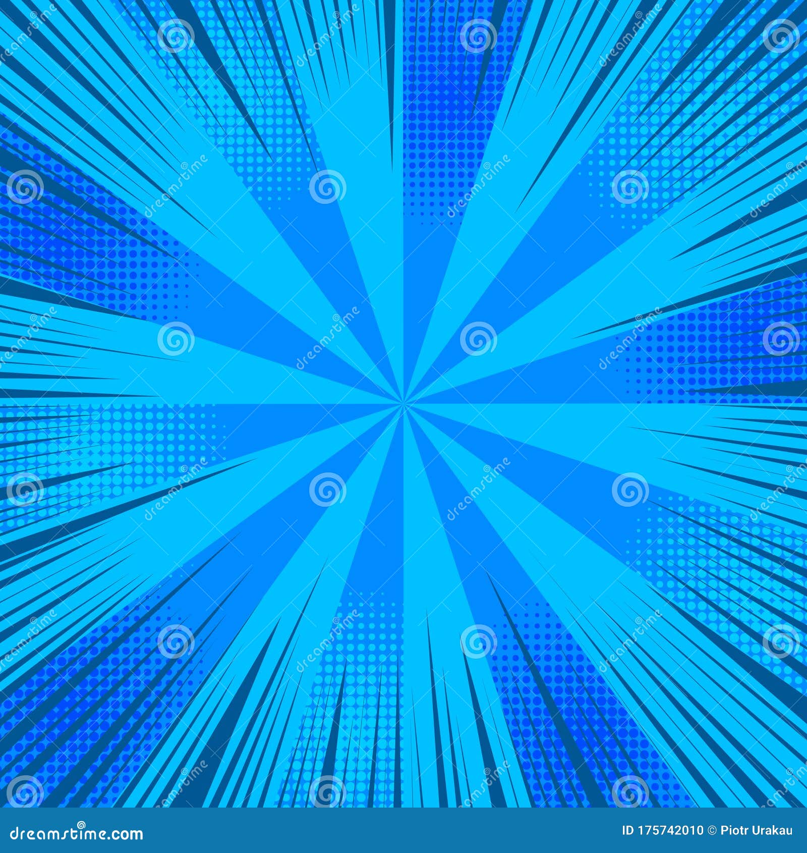 Abstract Blue Comic Background Stock Vector - Illustration of effect ...