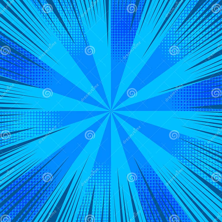 Abstract Blue Comic Background Stock Vector - Illustration of effect ...
