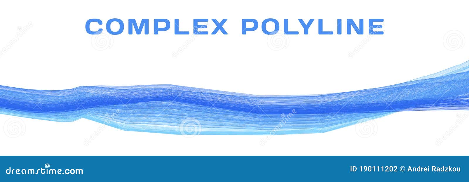 Abstract Blue Complex Polyline. Vector Graphics Stock Vector ...