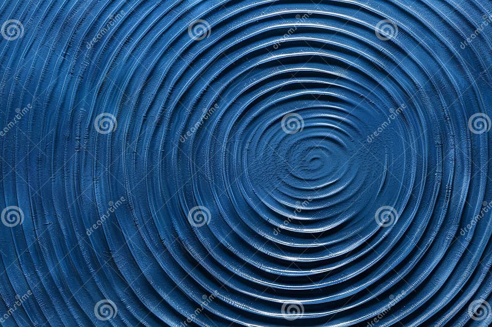 Abstract Blue Concentric Circles Create a Mesmerizing, Textured Pattern ...