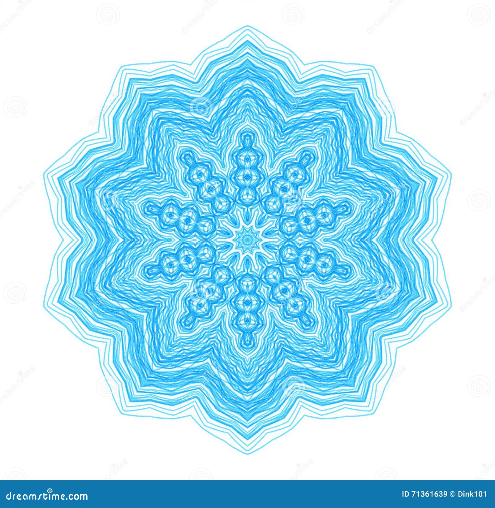 Abstract Blue Concentric Pattern Stock Illustration - Illustration of ...
