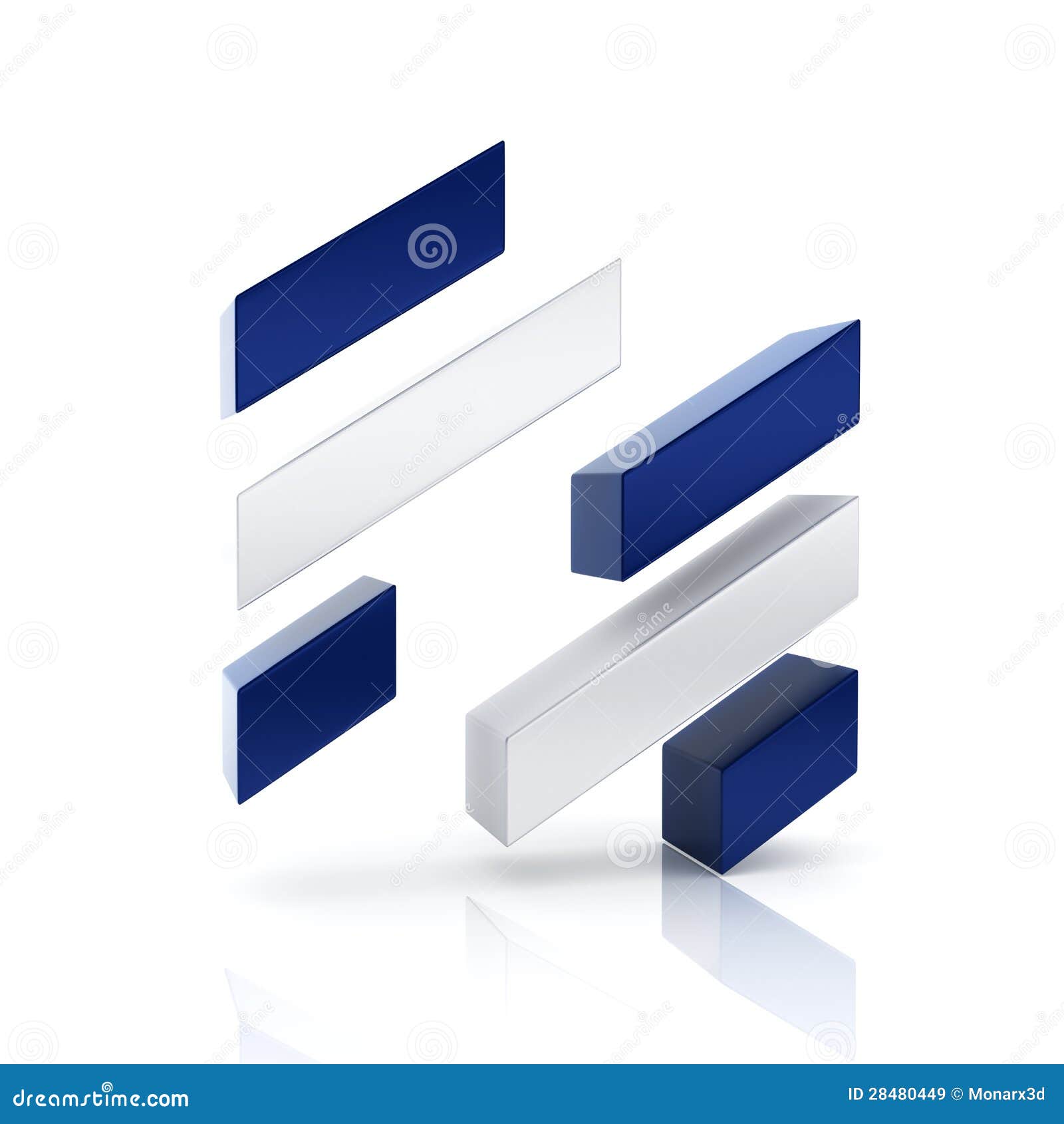 Abstract Blue Conceptual Financial Symbol Stock Illustration ...