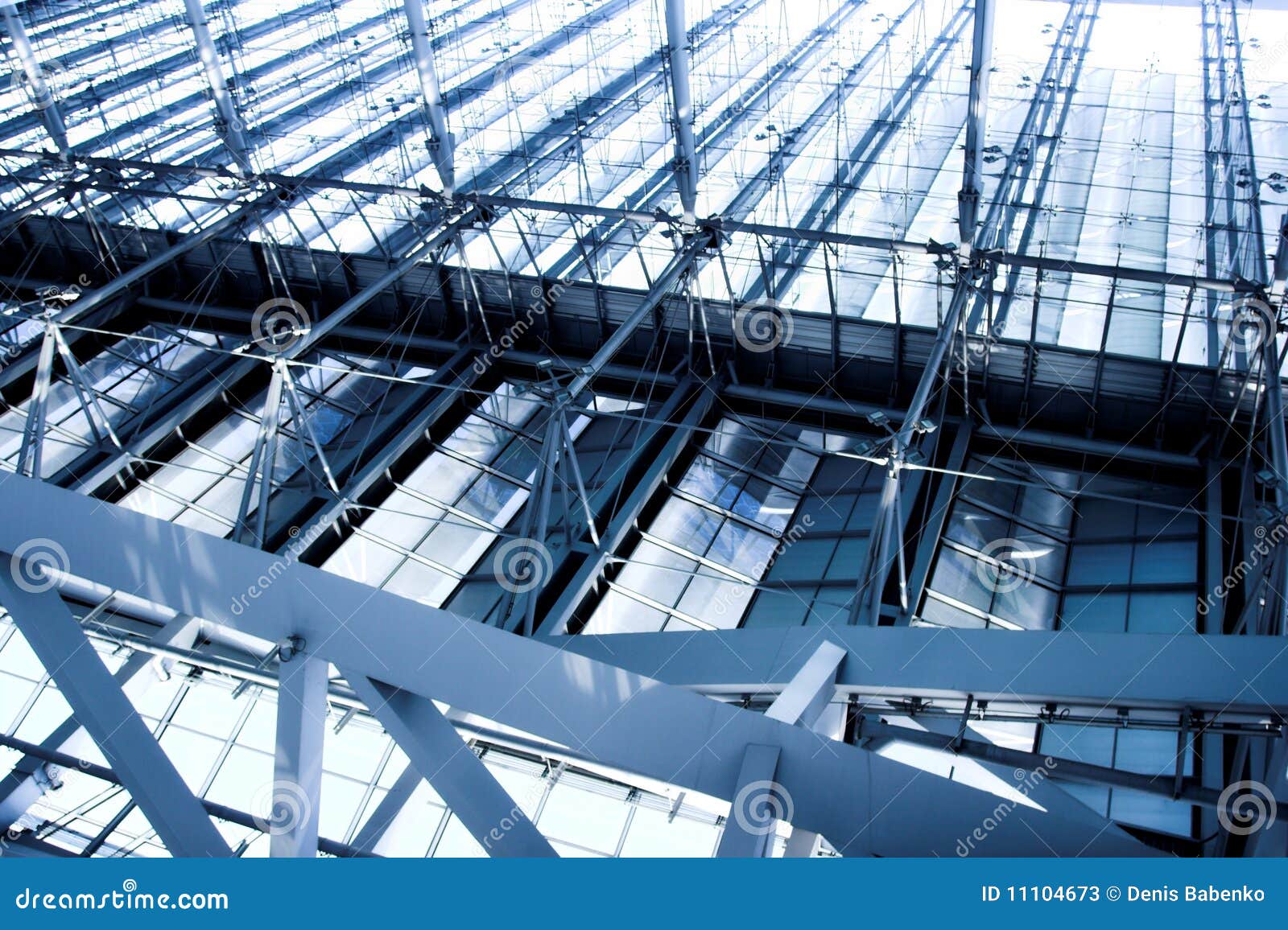 Abstract blue construction stock image. Image of blue - 11104673