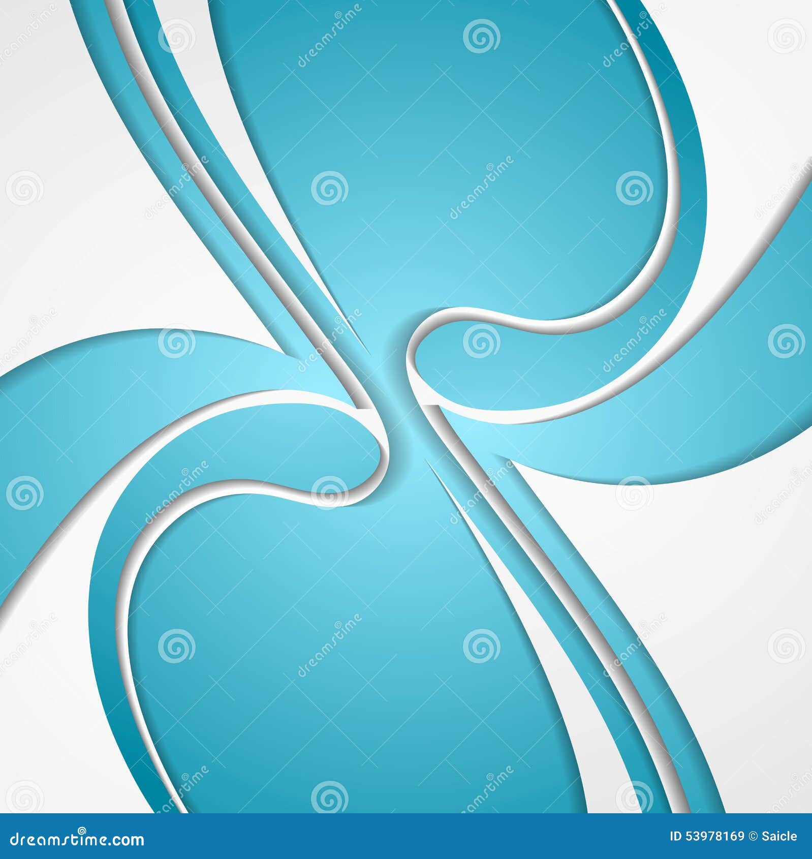 Abstract Blue Corporate Wavy Pattern Design Stock Vector - Illustration ...