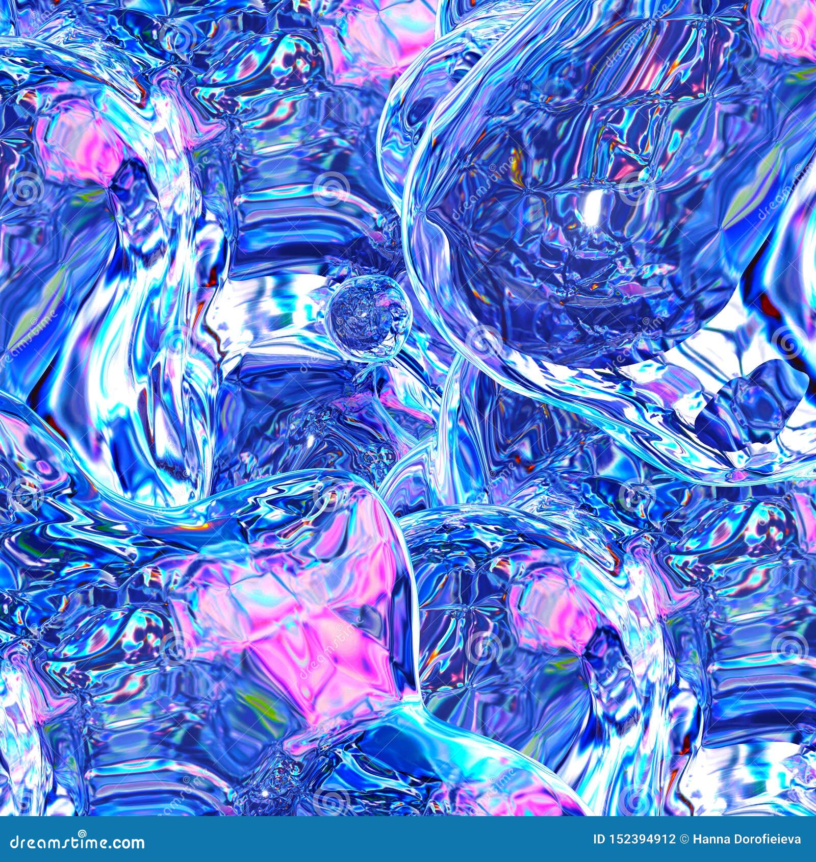 Abstract Blue Crystal Background. it Can Be Used in Print and Web ...