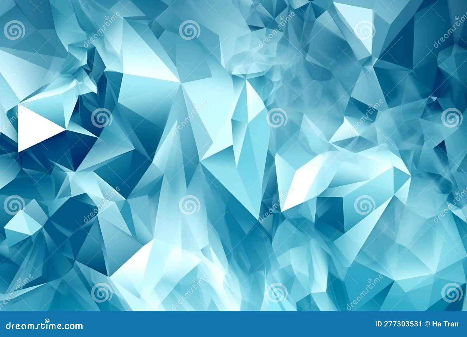 Abstract Blue Crystal Background Stock Illustration - Illustration of ...