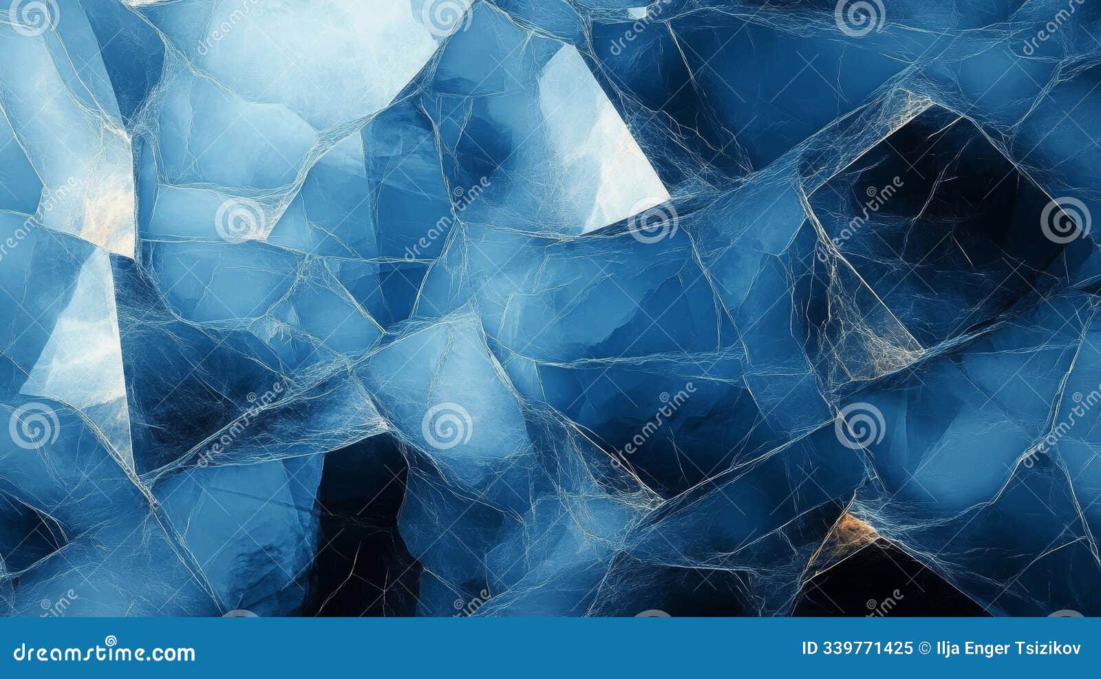 Abstract Blue Crystal Background, Sparkling Gemstone Texture, Luxurious ...