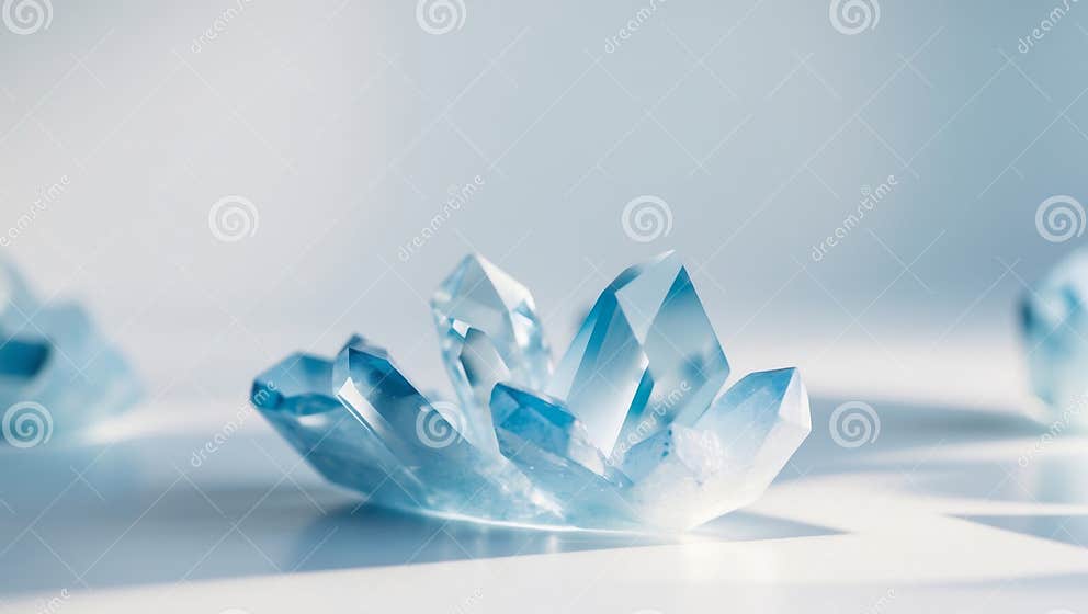 Abstract Blue Crystal Texture Background. Stock Image - Image of ...