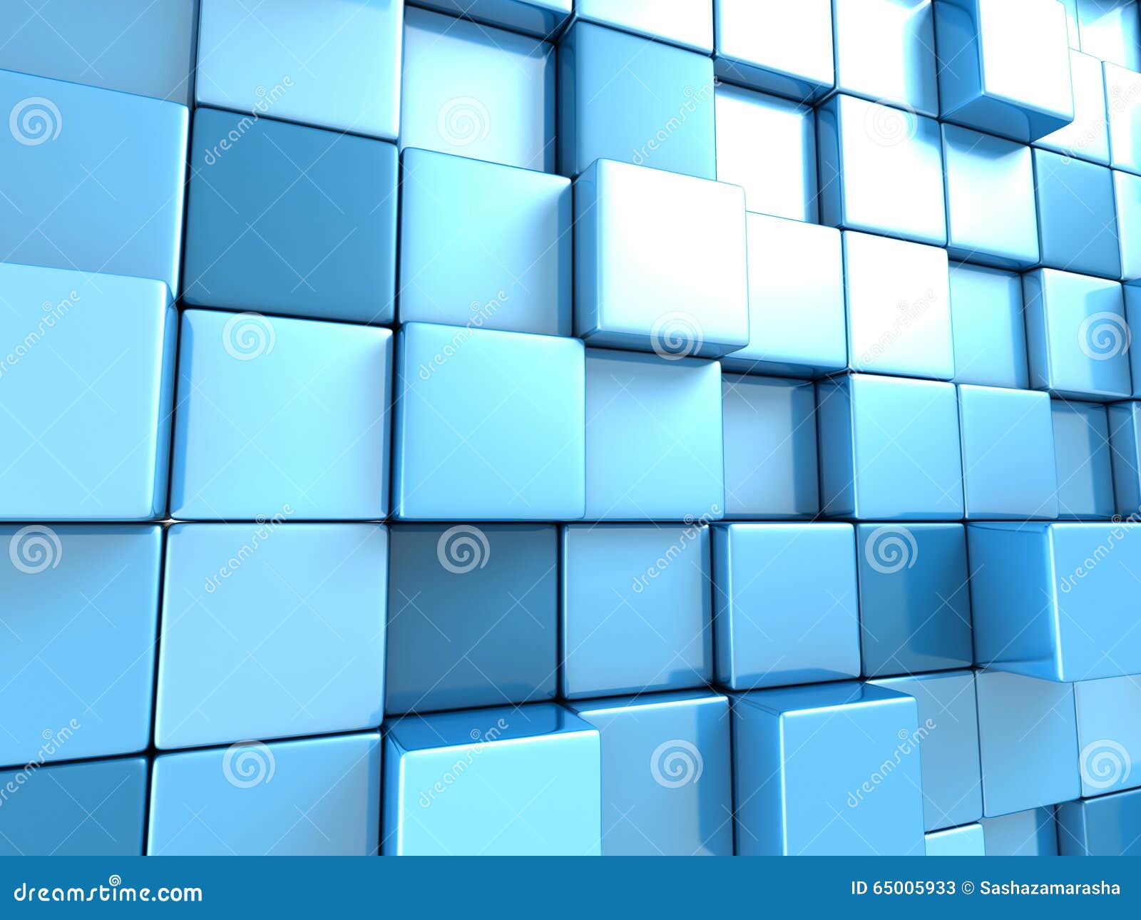 Abstract Blue Cubes Background Wallpaper Stock Image - Image of ...