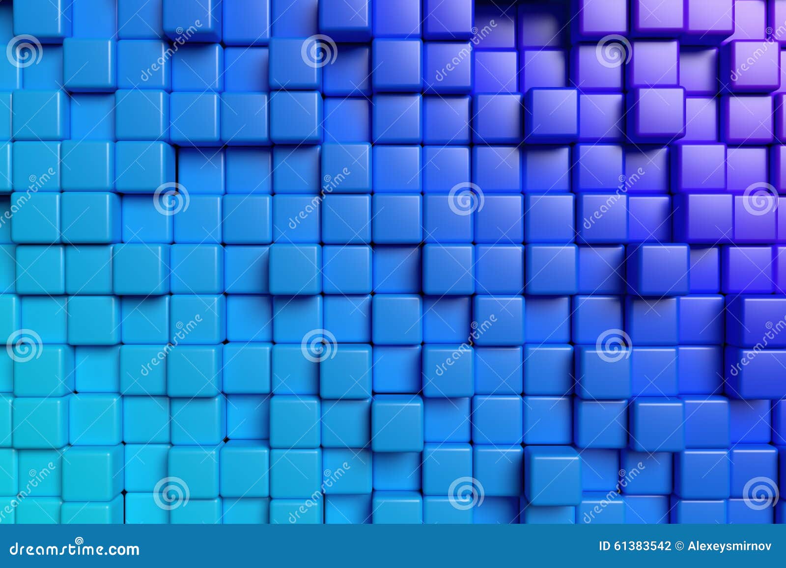 Abstract Blue Cubes 3d Background Stock Illustration - Illustration of ...
