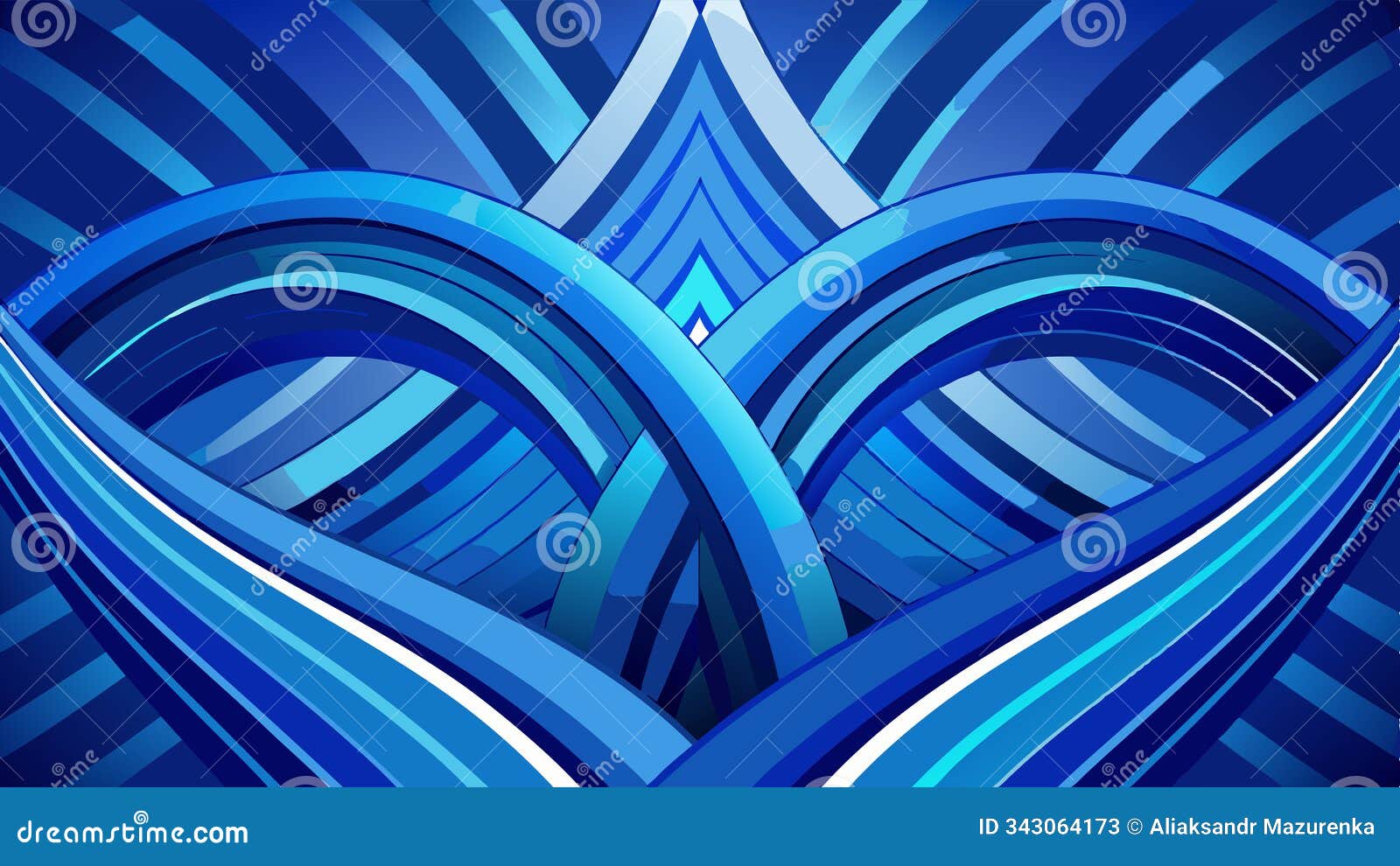 Abstract Blue Curve Line Shape Background Vector Design Stock ...