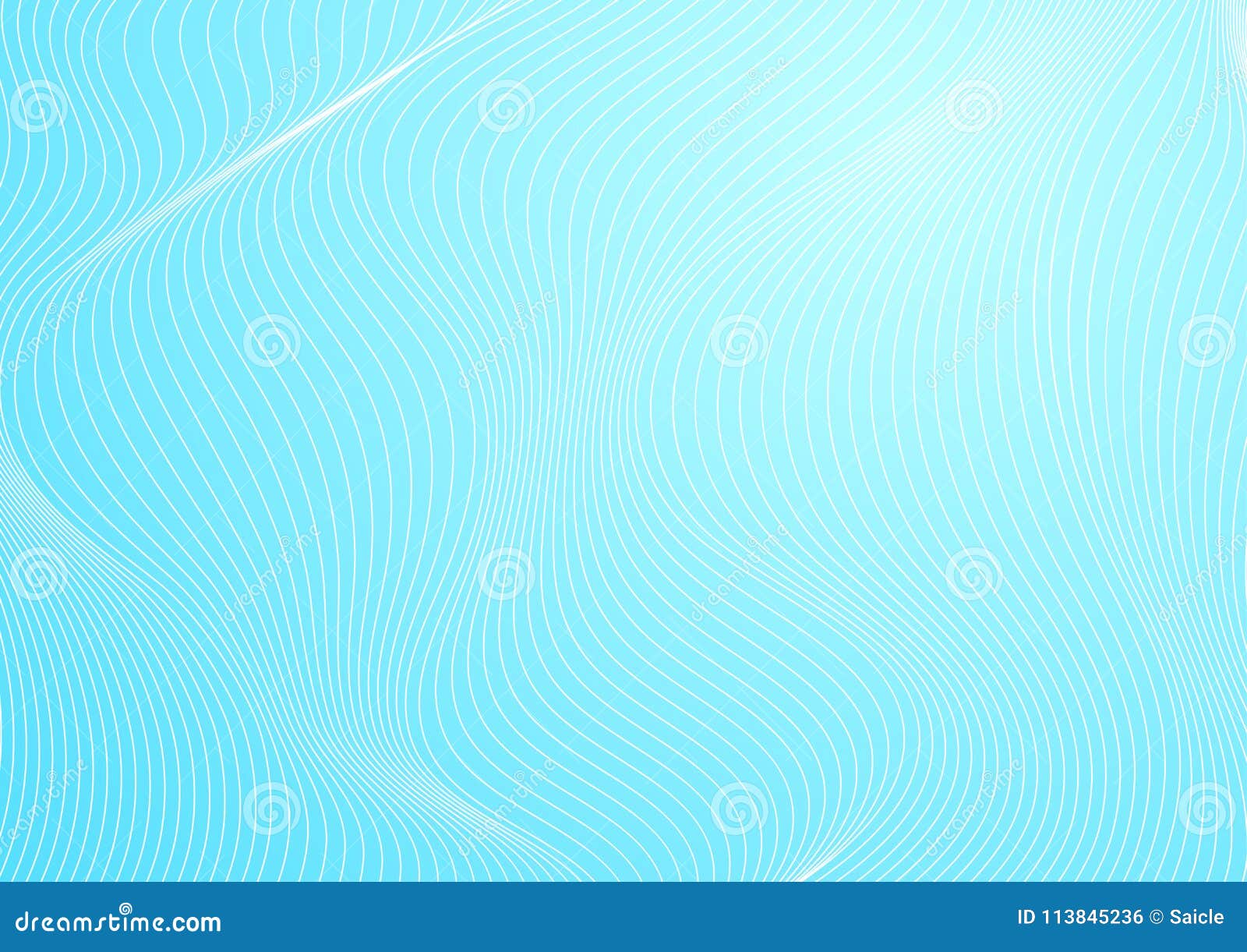Abstract Blue Curved Waves Refraction Vector Background Stock Vector ...