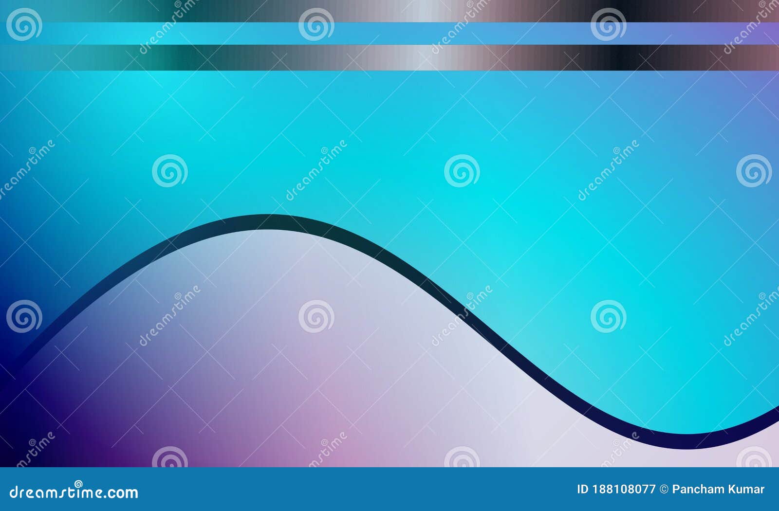 Abstract Blue Curving Line. Stock Vector - Illustration of blue ...