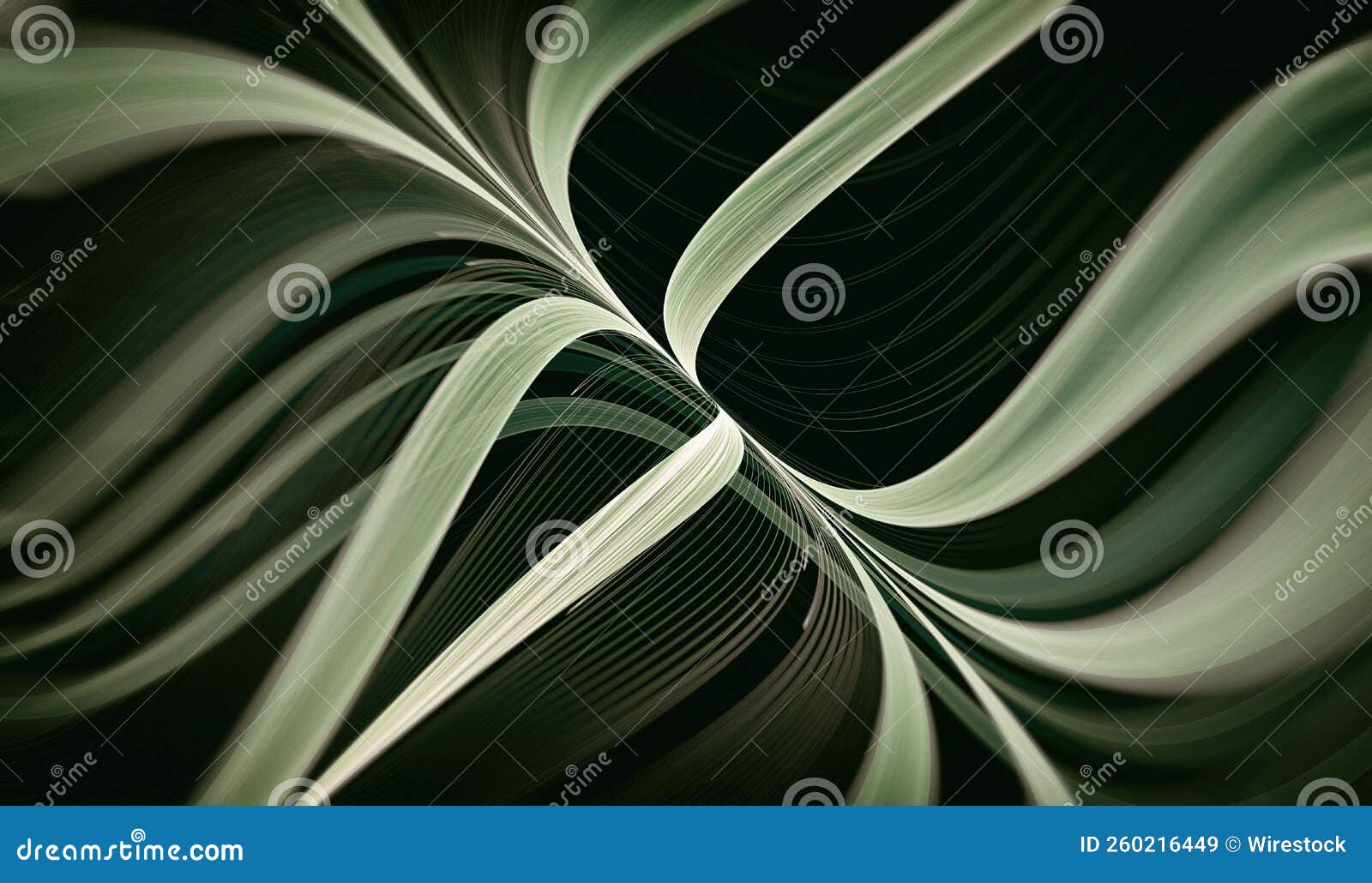 Abstract of Blue Curvy Geometric Lines Wave Pattern Texture. a ...