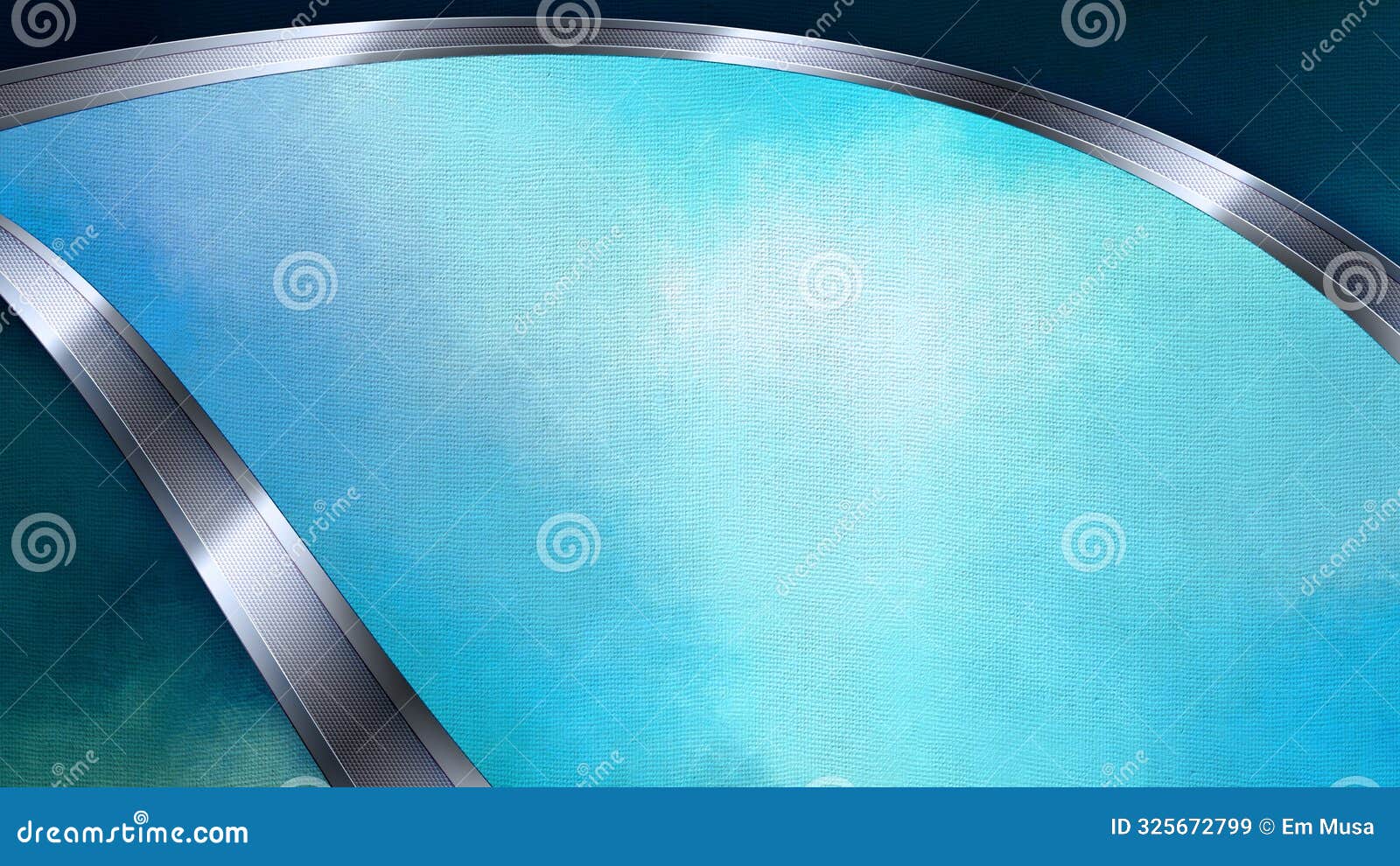 Abstract Blue and Cyan Background, Canvas Textured with Cgi Leave Shape ...