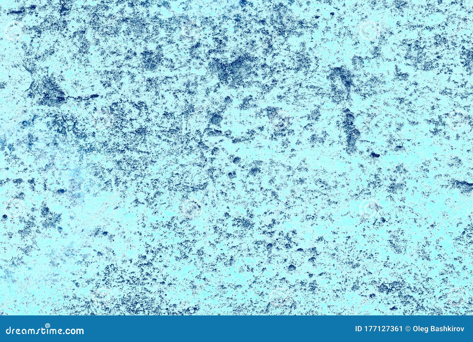 Cyan Paint Peel Off Scratch Old Concrete Wall Texture Background ...