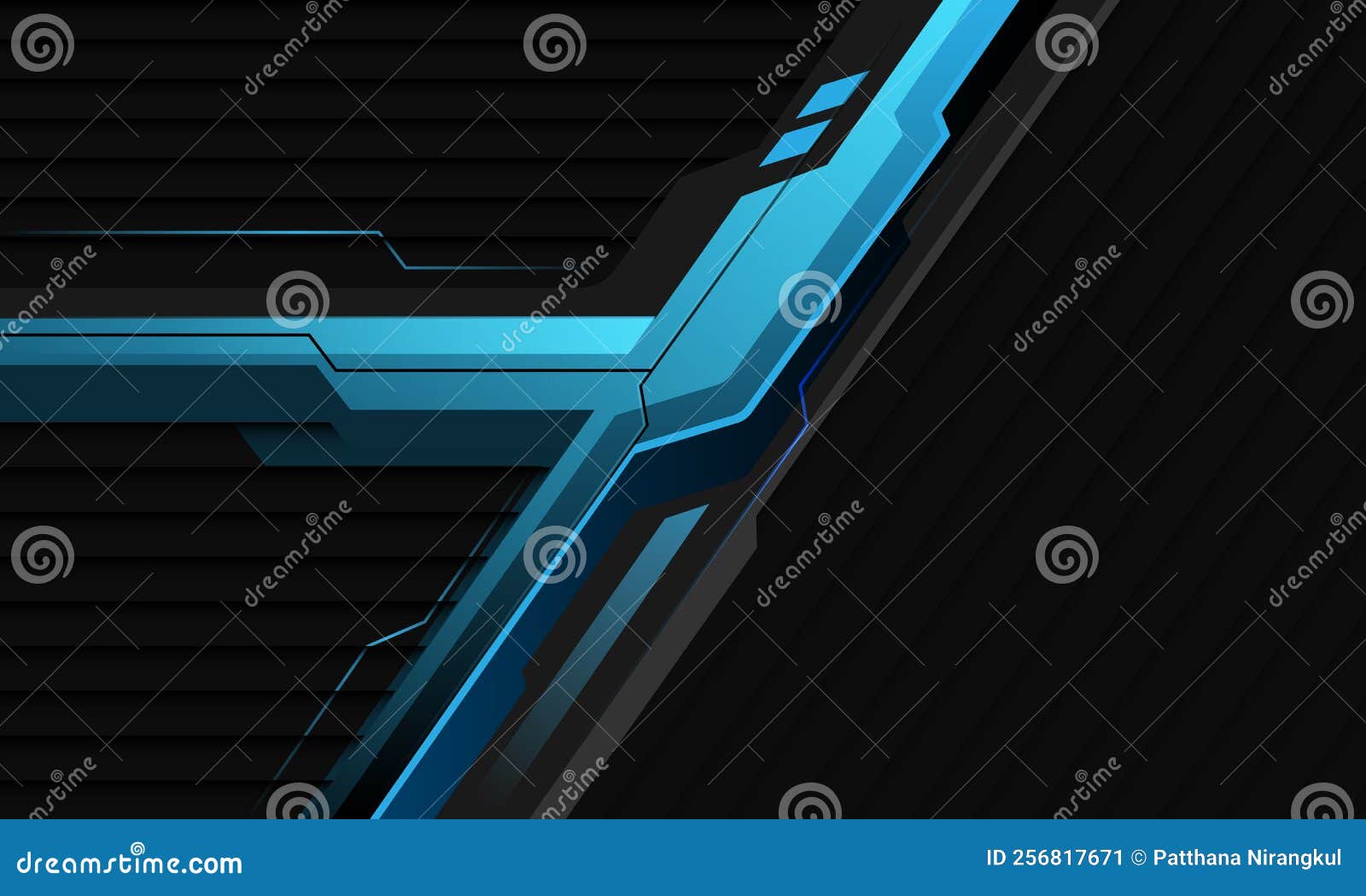 Abstract Blue Cyber Futuristic with Grey Shutters Shadow Pattern ...