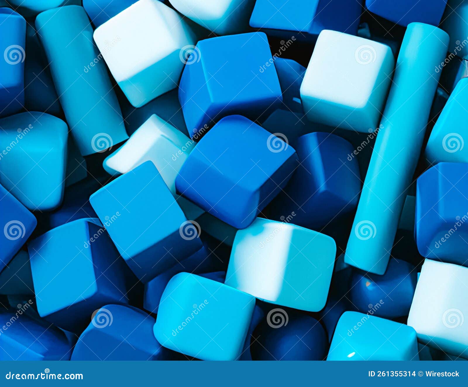 Abstract Blue 3D Cubes Design Background Stock Photo - Image of concept ...