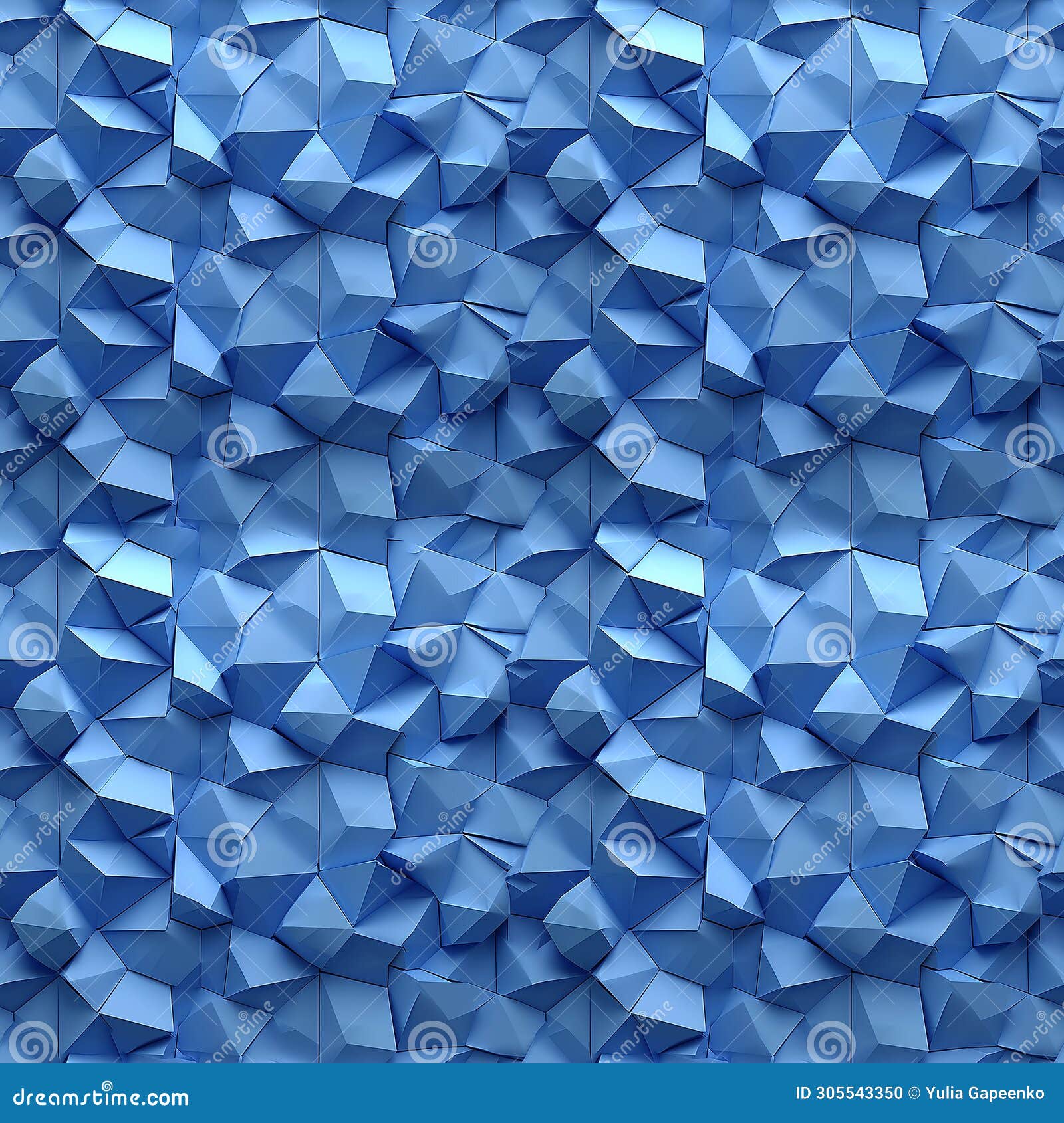 Abstract Blue 3d Geometric Background Stock Photo - Image of space ...