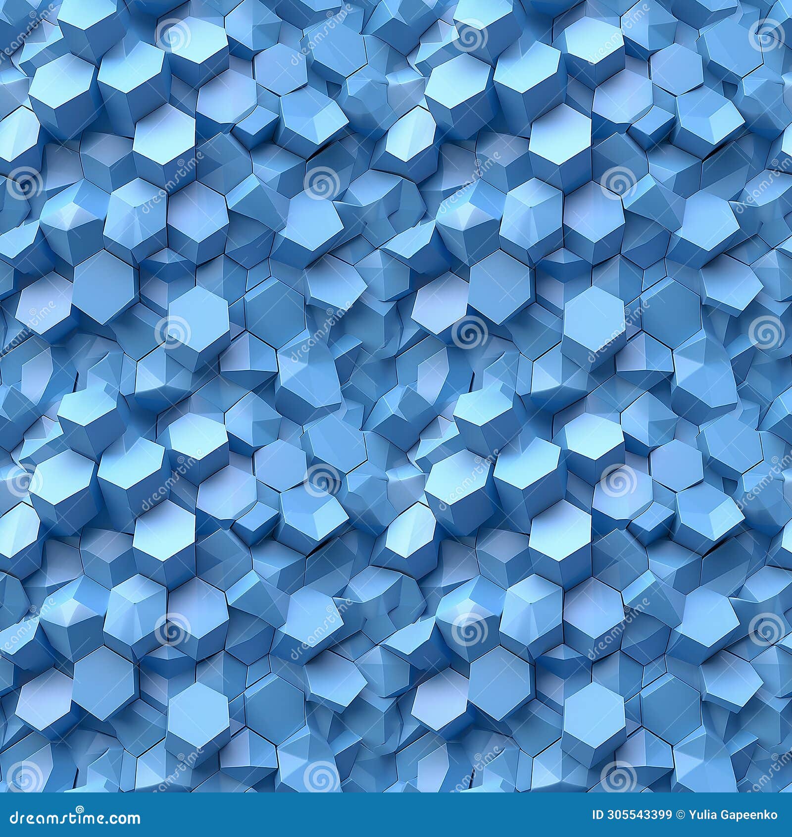 Abstract Blue 3d Geometric Background Stock Image - Image of concept ...