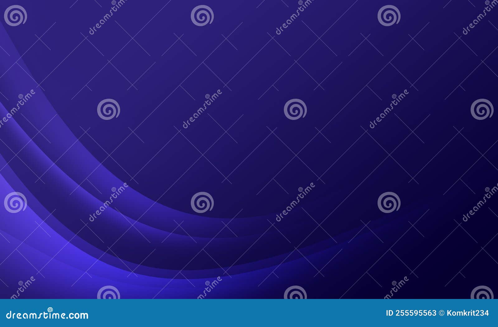 Abstract Blue Dark Gradient Wave Curve Lines Background Stock ...