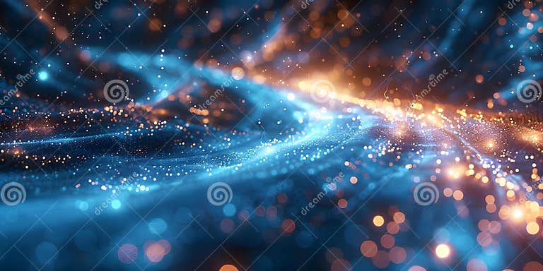 Abstract Blue Data Highway Representing Fast Internet Communication ...
