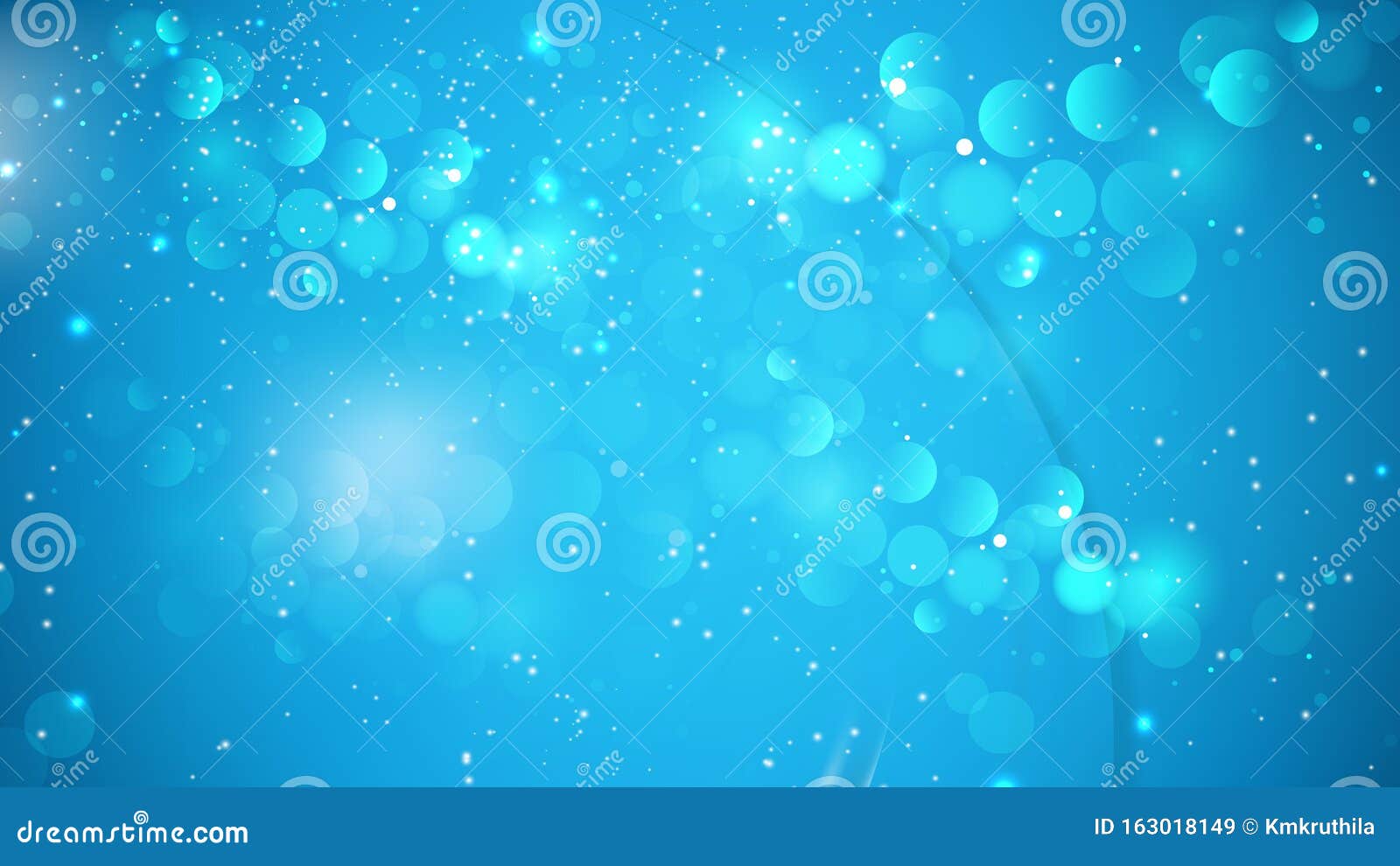 Abstract Blue Defocused Lights Background Design Stock Vector ...