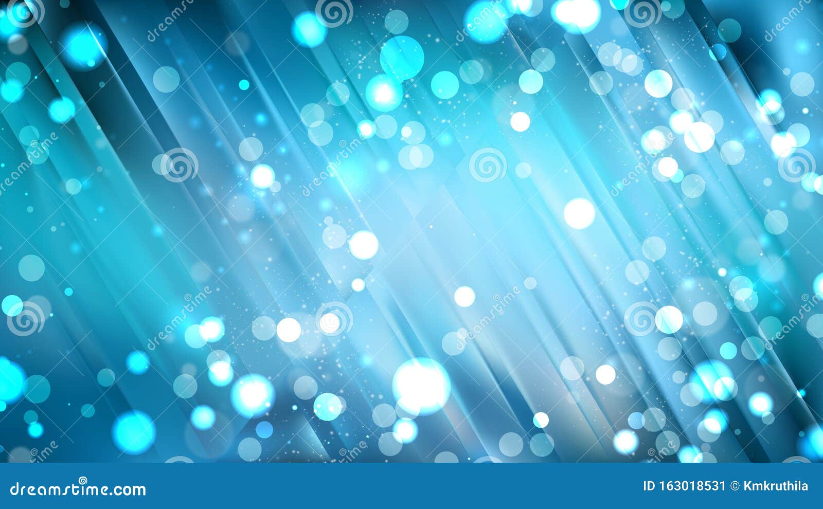 Abstract Blue Defocused Lights Background Design Stock Vector ...
