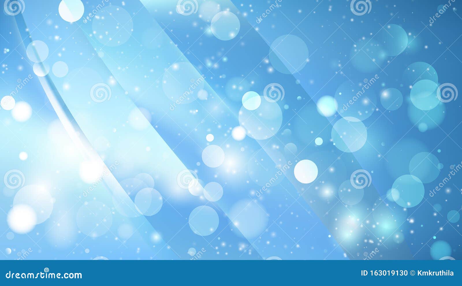 Abstract Blue Defocused Lights Background Design Stock Vector ...