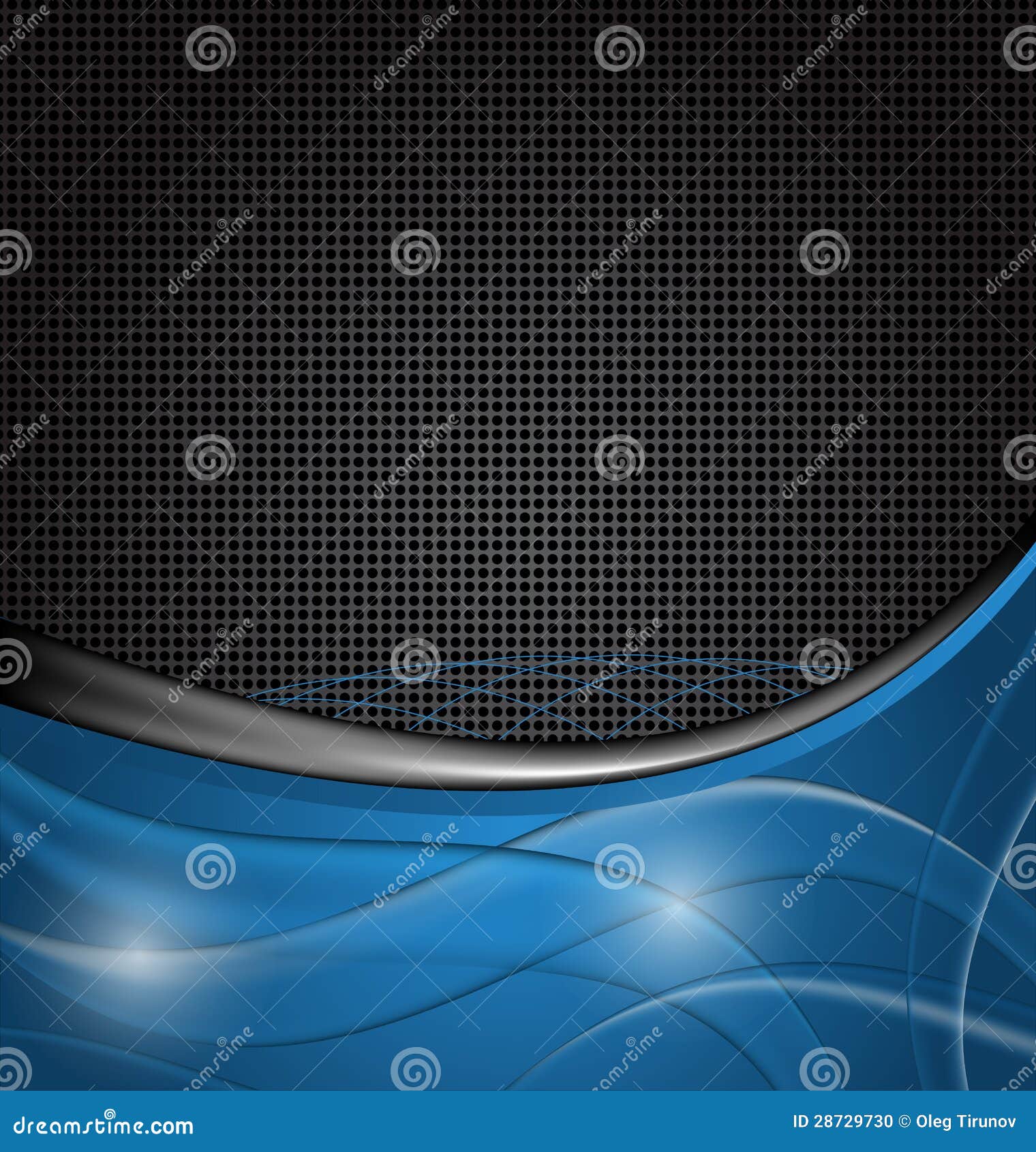 Abstract Blue Design Template Stock Vector - Illustration of background ...