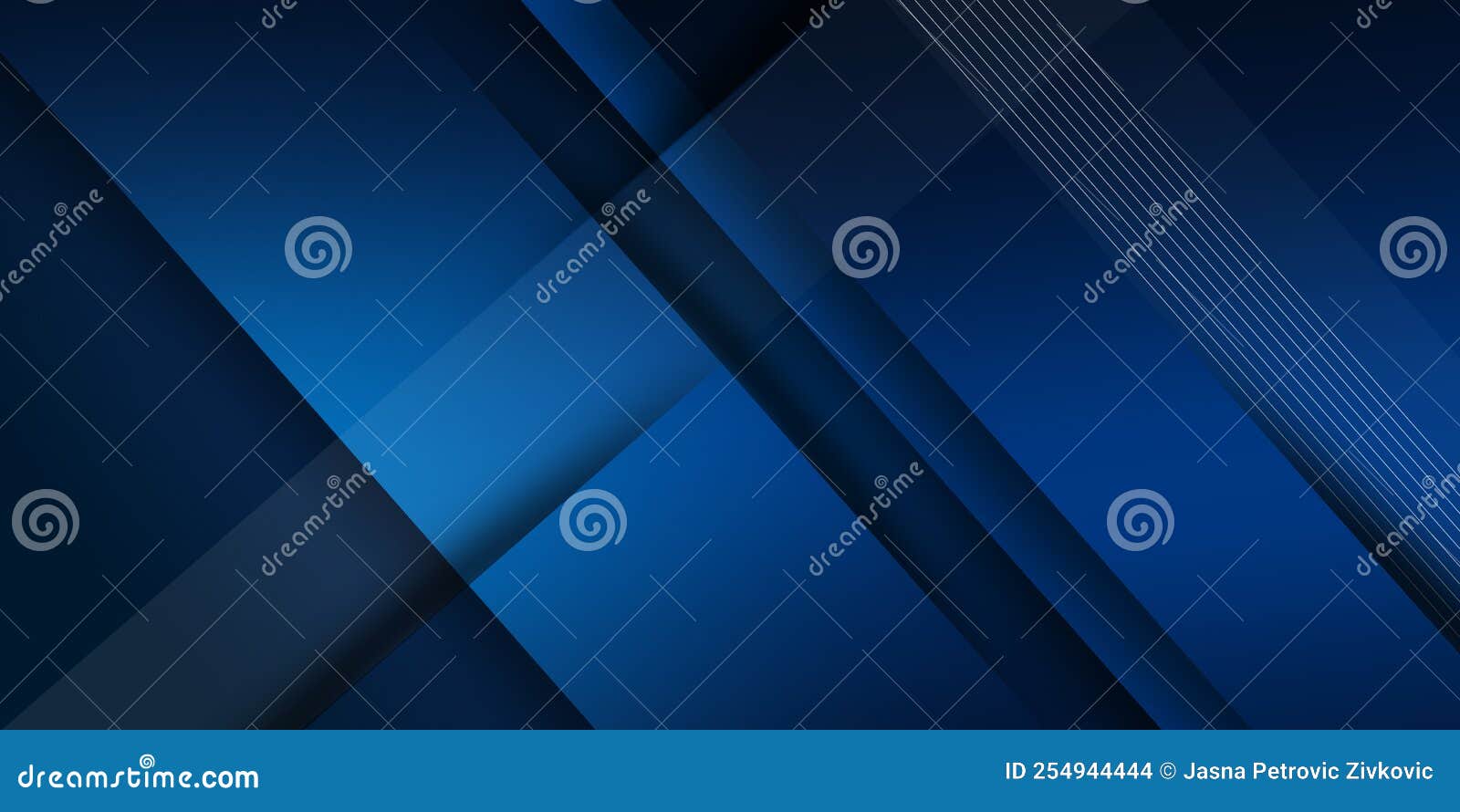 Abstract Blue Diagonal Overlap Background Stock Illustration ...