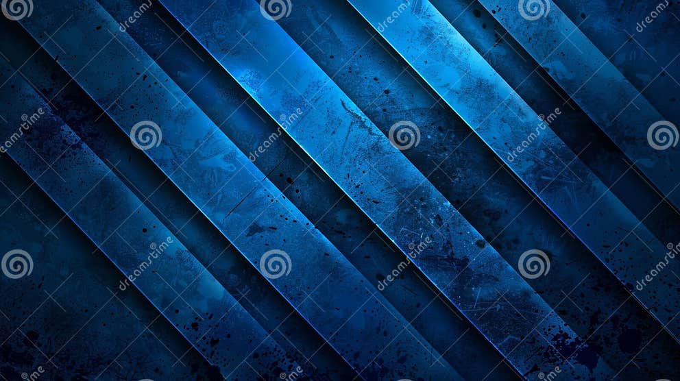 Abstract Blue Diagonal Stripes Background with Textured Details Stock ...