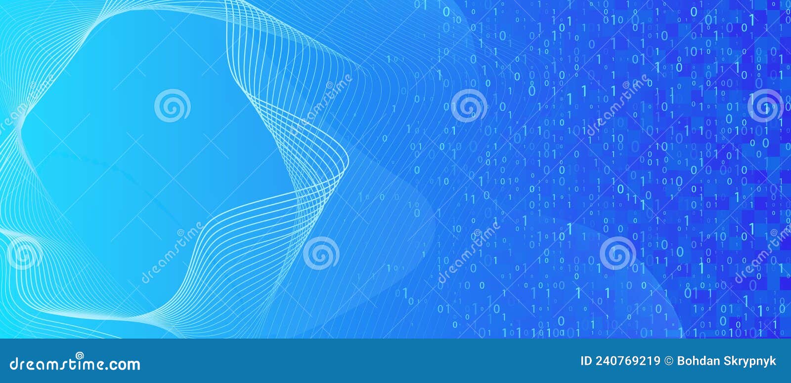 Abstract Blue Digital Background Stock Vector - Illustration of mesh ...