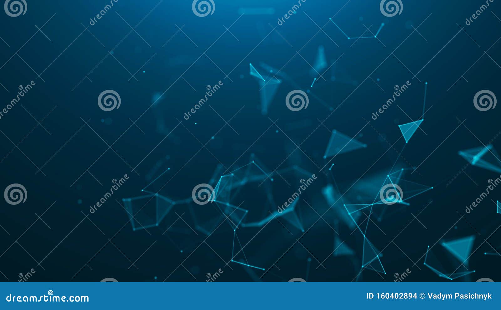 Abstract Blue Digital Background. Big Data Visualization. Science ...