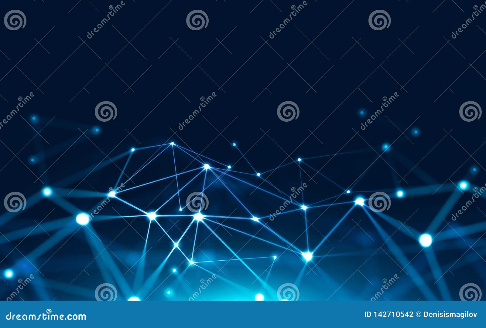 Abstract Blue Digital Background Stock Illustration - Illustration of ...