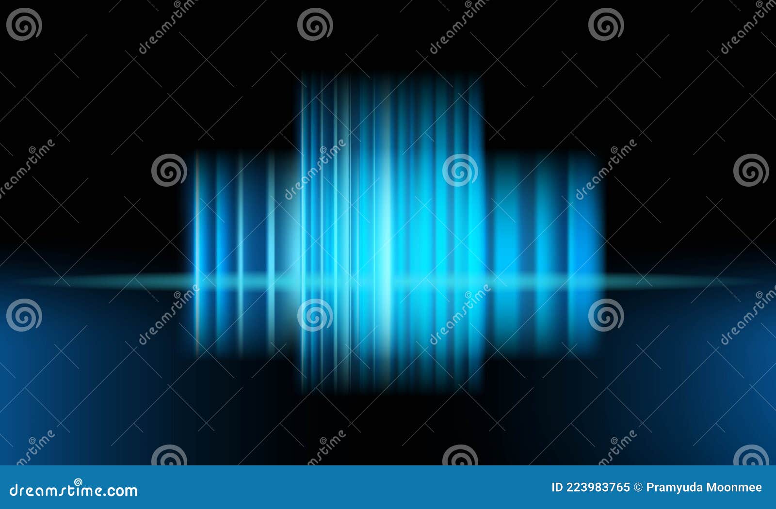 Abstract Blue Digital Equalizer Vector of Sound Wave Pattern Element ...
