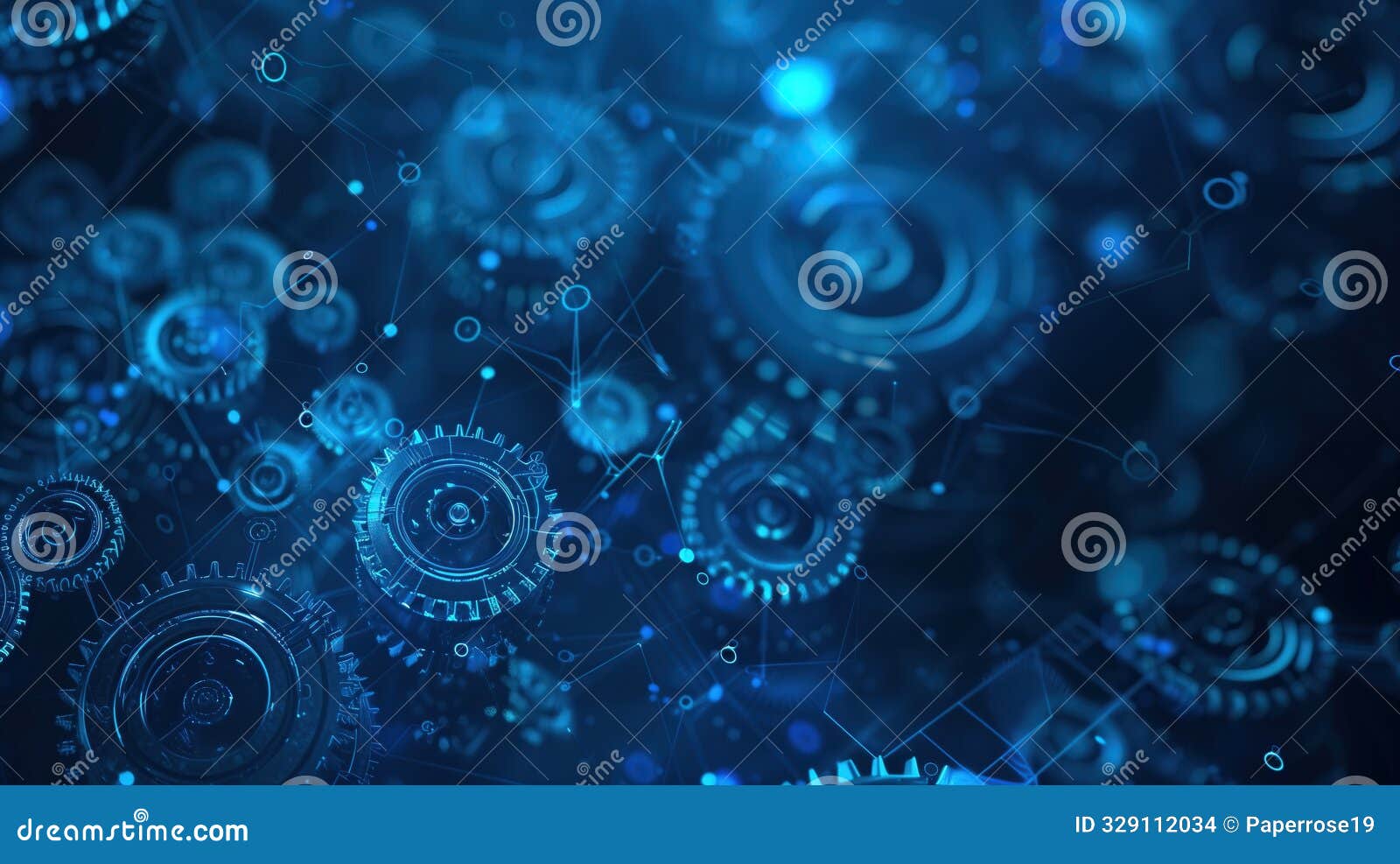 Abstract Blue Digital Technology Background Stock Photo - Image of ...