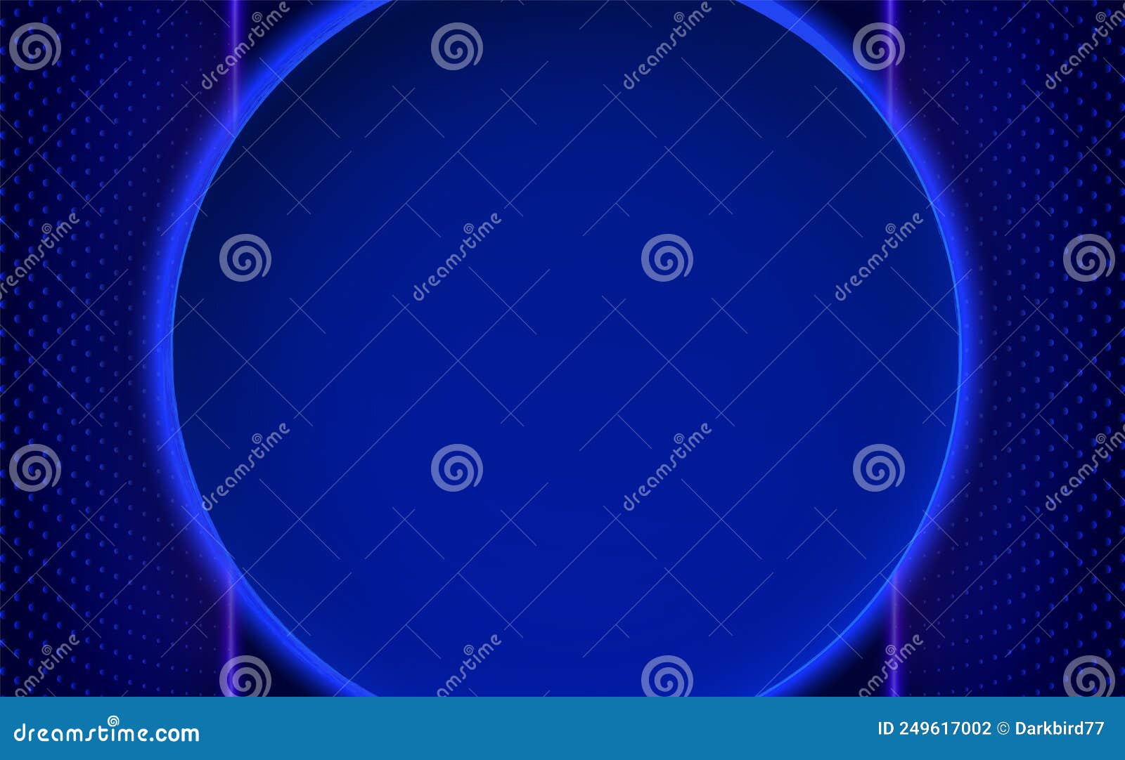 Abstract Blue Dot Lines Shapes Vector Background with Round Banner ...