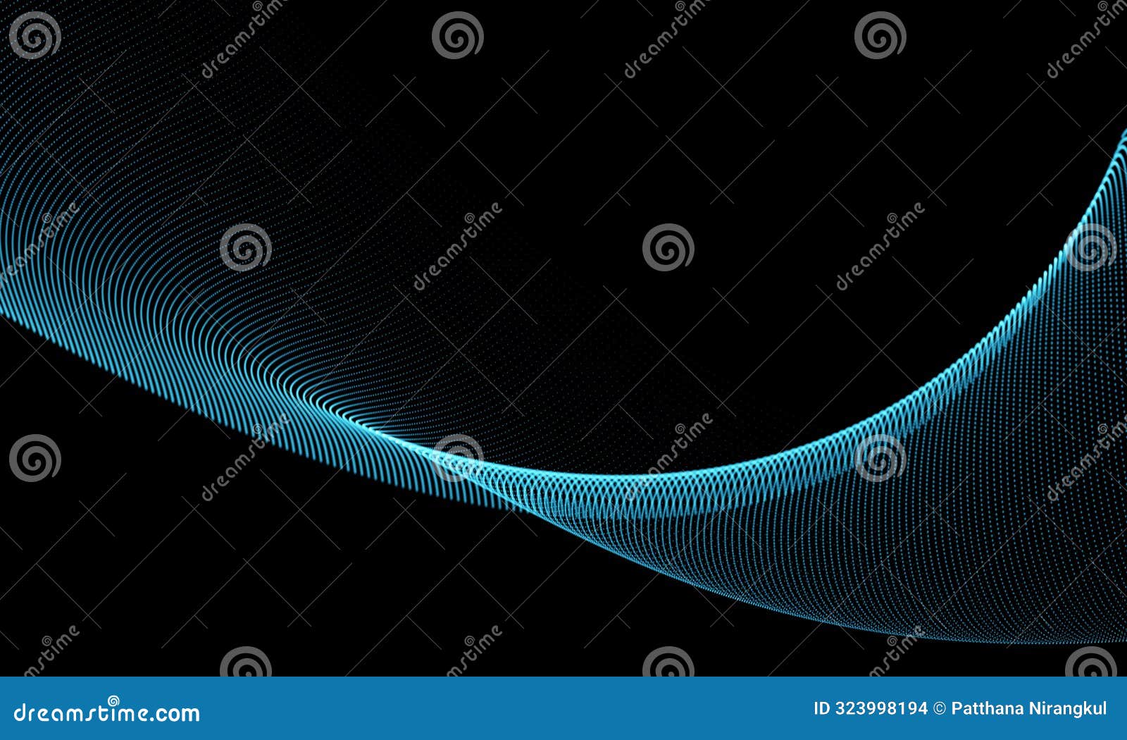 Abstract Blue Dots Wave Mesh Motion Blur Technology Data Design Modern ...