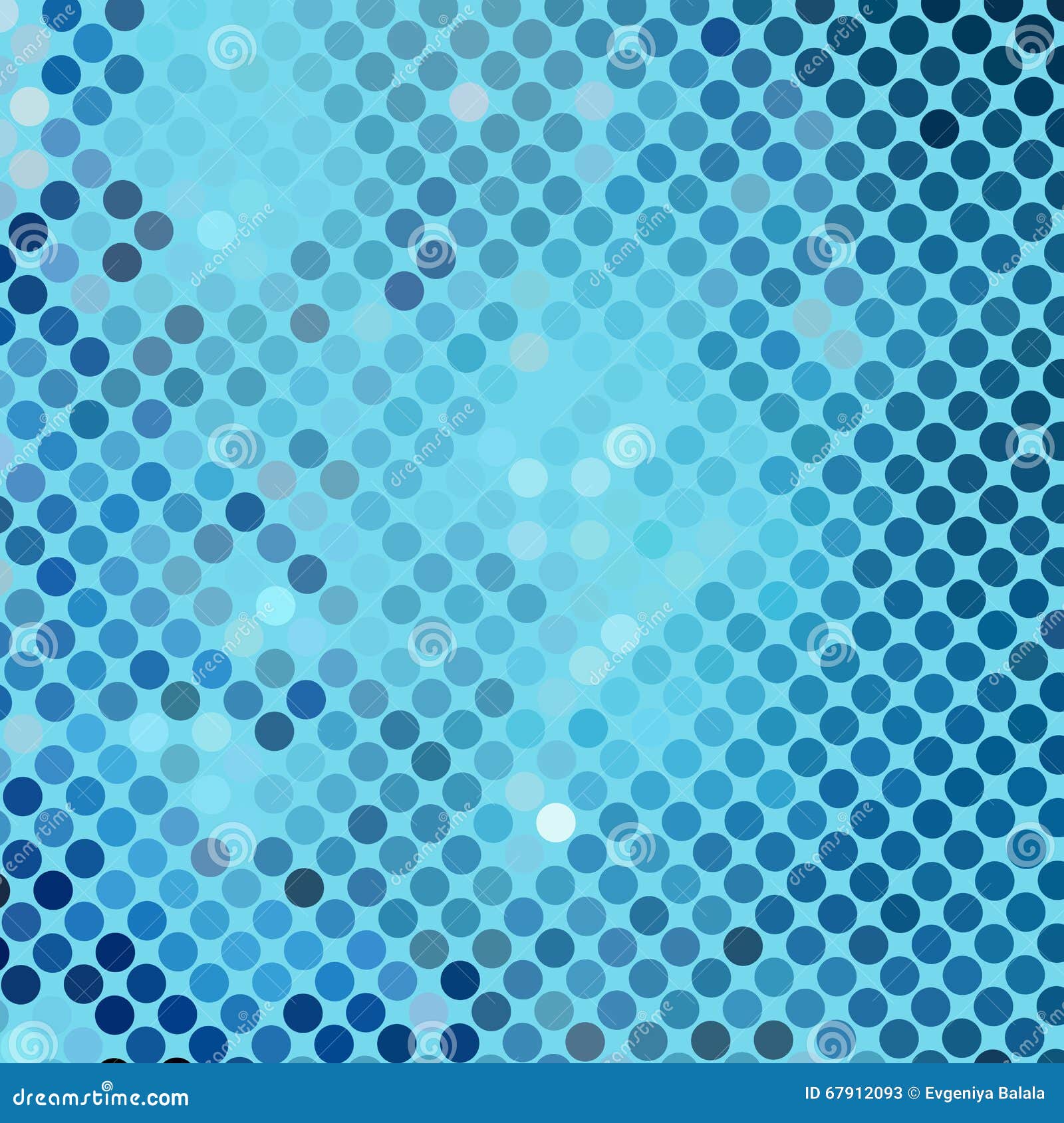 Abstract Blue Dotted Background Stock Vector - Illustration of point ...