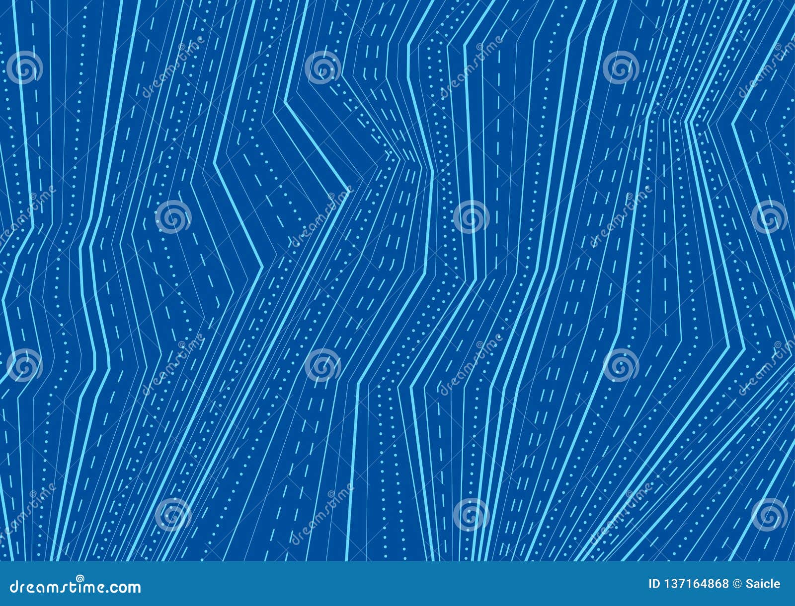 Abstract Blue Dotted Lines Refraction Tech Background Stock Vector ...