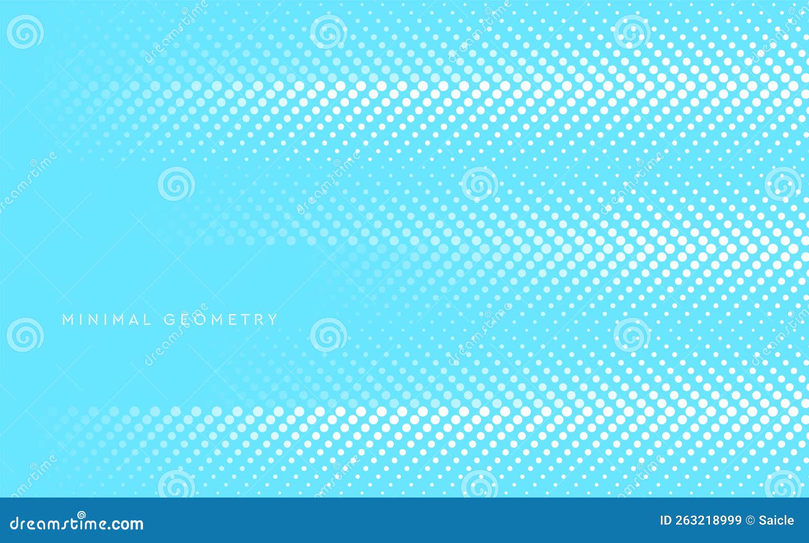 Abstract Blue Dotted Pattern Geometric Background Stock Vector ...