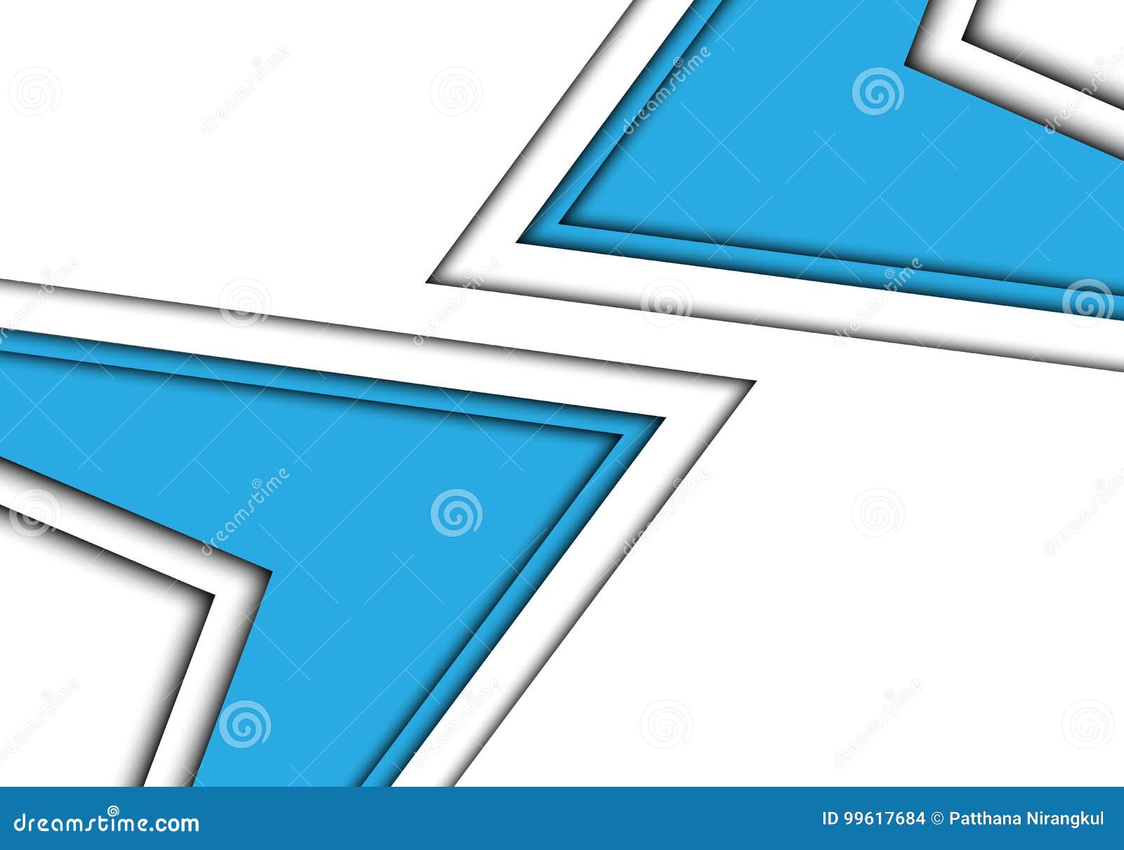Abstract Blue Double Arrow on White Background Design Modern Futuristic ...