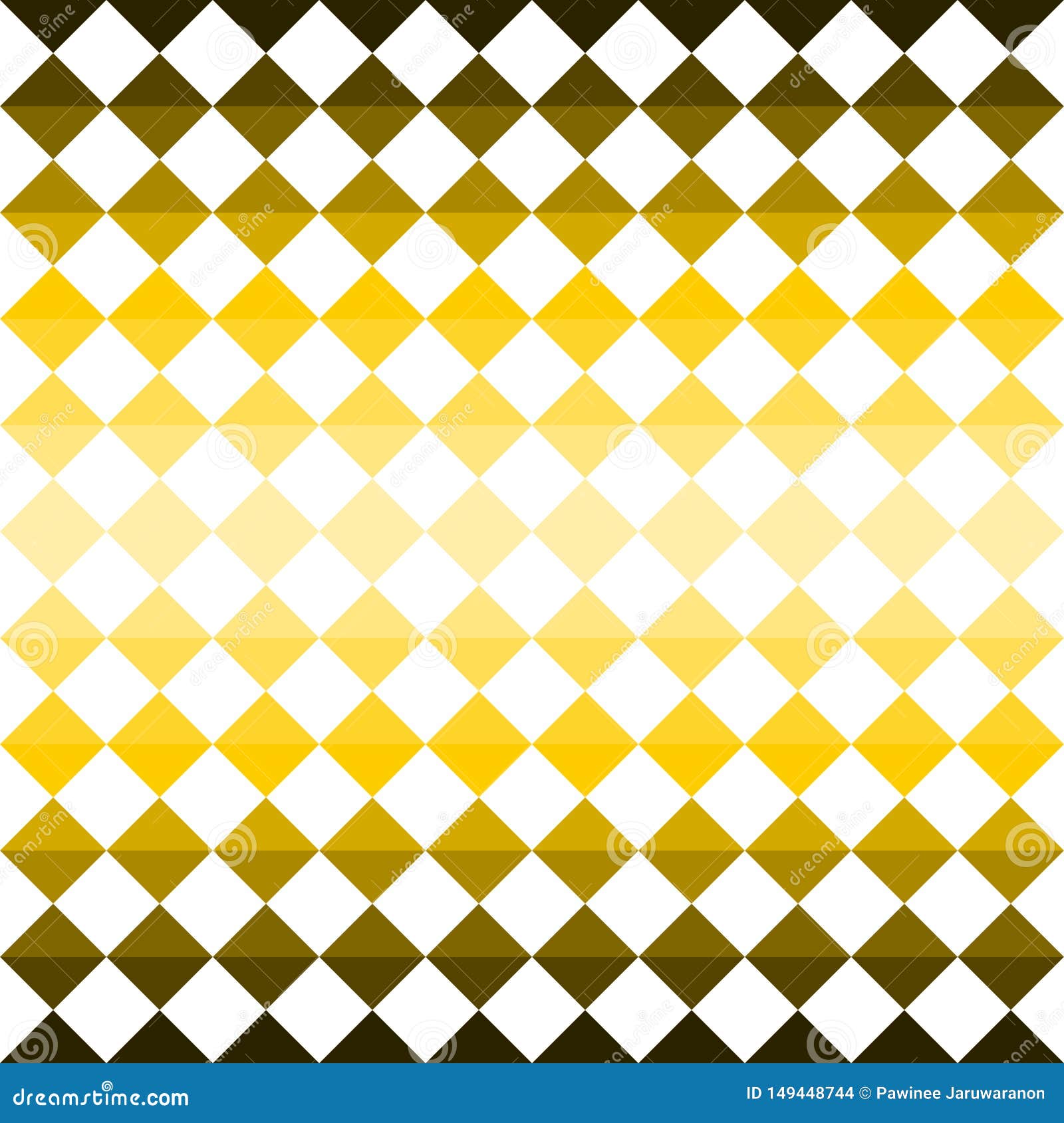 Yellow Gradient Diamond Geometric Shape Seamless Pattern Background ...