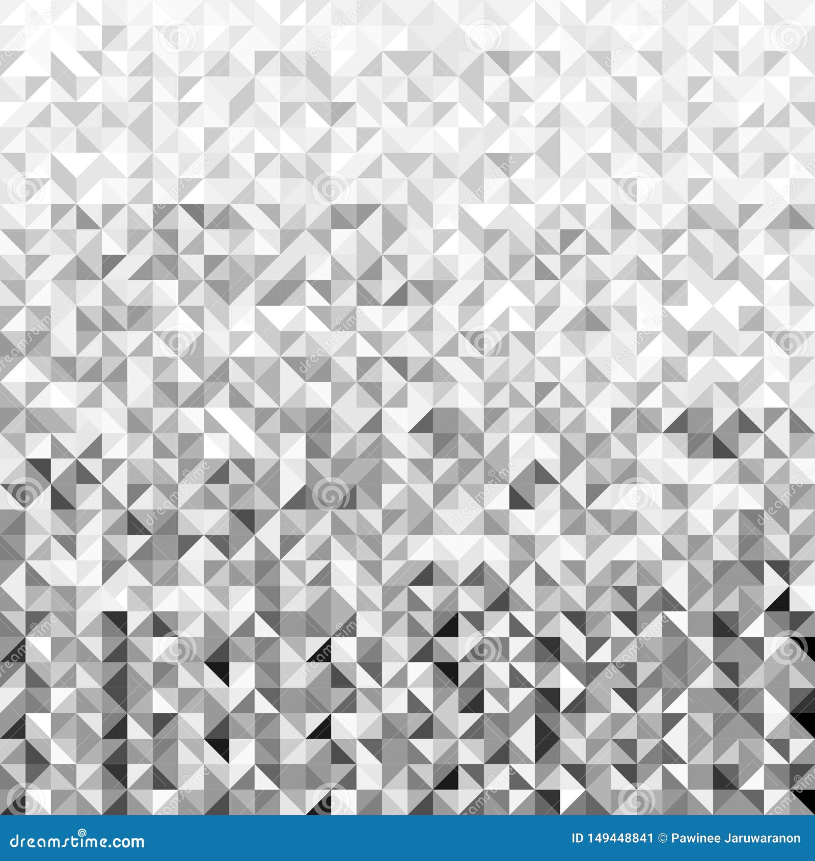 Black and White Gradient Abstract Geometric Shape Seamless Pattern ...