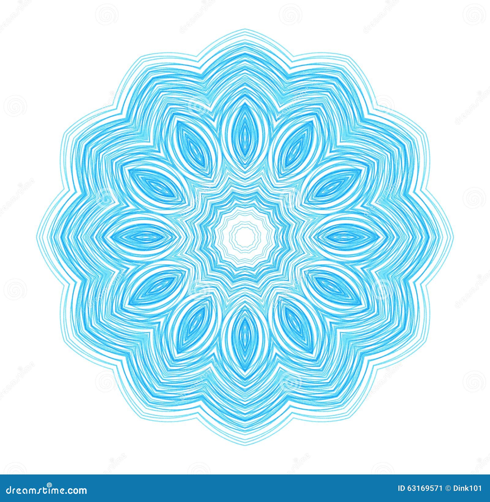 Abstract Blue Drawn Pattern Stock Illustration - Illustration of ...