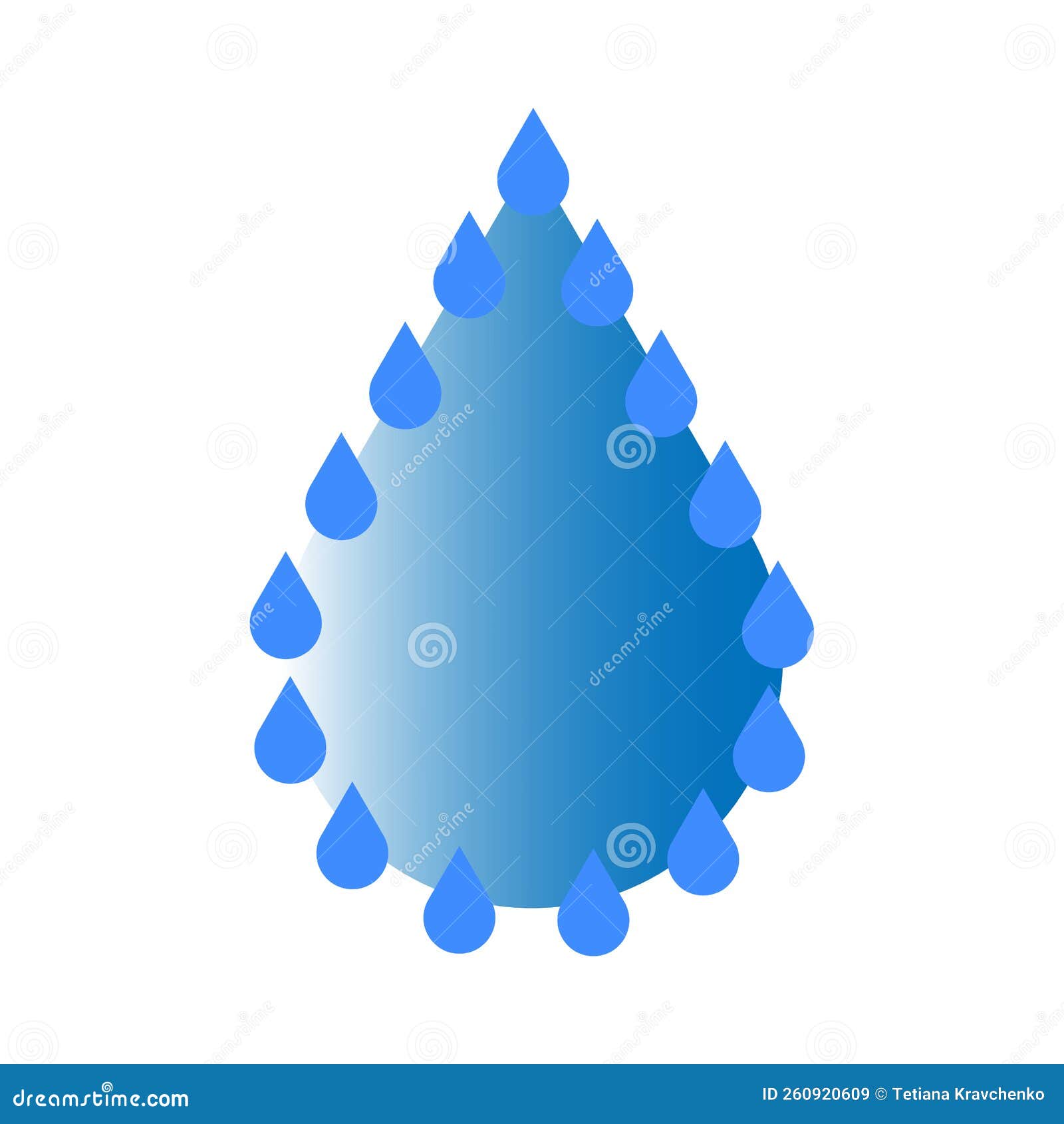 Abstract Blue Drop. Color Background. Vector Illustration. Stock Image ...